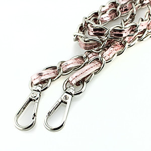 Capri Designs Clear Canteen Crossbody Purse, Round Stadium Approved Bag for Women, Transparent, Rose Gold