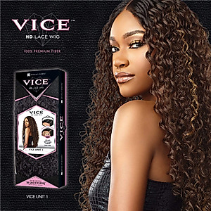 Sensationnel Vice Synthetic HD Lace Front Wig - VICE UNIT 1 (1B Off Black)