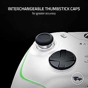 Razer Wolverine V2 Chroma Wired Gaming Pro Controller for Xbox Series X|S, Xbox One, PC: RGB Lighting - Remappable Buttons & Triggers - Mecha-Tactile Buttons & D-Pad - Trigger Stop-Switches - White