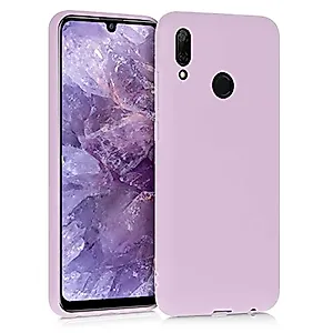 kwmobile Case Compatible with Huawei P Smart (2019) Case - Soft Slim Protective TPU Silicone Cover - Mauve