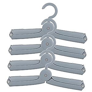 Toddmomy 8 Pcs Folding Hanger Collapsible Drying Rack Black Wardrobe Portable Wardrobe Clothing Hangers Clothes Drying Rack Space Saving Hangers Hanger for Home Travel Clothes Organizer pp