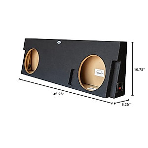 SoundBox Tundra CrewMax 2014-2017 Dual 10" Subwoofer Enclosure Sub Box
