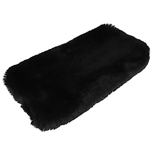 VORCOOL Faux Fur Hand Muffs Warm Winter Muffs for Women Girls Black