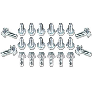 22 Pcs Oil Pan Bolt Kit Fit for Chevy and Ford Small Block V8 SBC 265 283 305 327 350 383 400 5.7L & SBF 260 289 302 351W 5.0L EFI 350-455 Stamped Steel Oil Pan Bolts