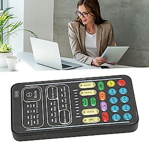 Voice Changer, Portable Voice Modulator Handheld Sound Card withSound Multifunctional Effects Machine for , for PS5, for ONE, for Switch, PC and for PUGB Gaming