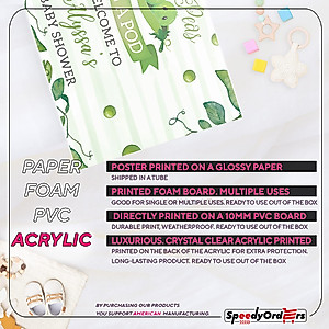 Twin Baby Shower Banner, Two Peas in a Pod, Baby Shower Banner, Baby Shower Reception Sign, Peas in a Pod Decor, Nature Design, Green Decor, Baby Shower Banner Sign