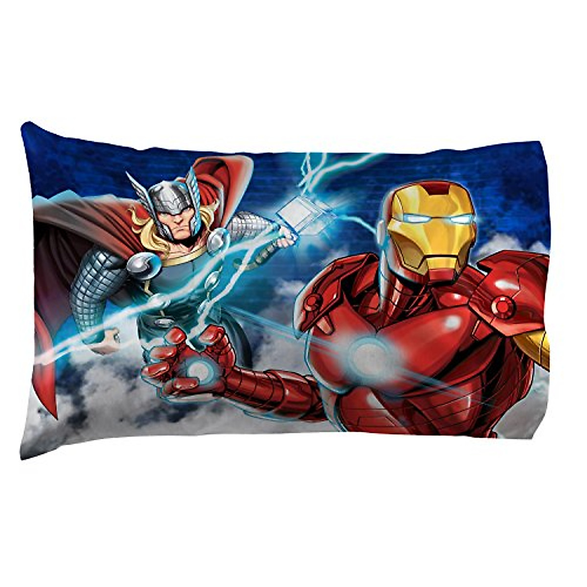 Jay Franco Marvel Avengers Blue Circle Bed Set, Twin