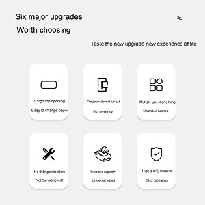 Generic Wall Mounted Wipes Dispenser, Wipes Wall Holder, Bathroom Wet Wipes Wall Mounted Holder, Toilet Paper Holder with Shelf, Flushable Wipes Dispenser Wall Mounted (1PCS White)