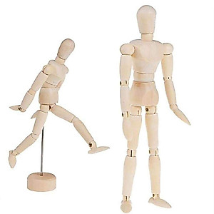 Artist Wooden Manikin Mannequin Sketching Lay Figure Drawing Model Aid Human Figure Artist Draw Painting Model Mannequin Jointed Doll for Art Drawing Human Figures