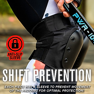 Franklin Sports Youth / Adult Knee Pads, Elbow Pads, Wrist Guards 3 in 1 Protective Set for Skate Protective - Skateboard - Biking - Adult