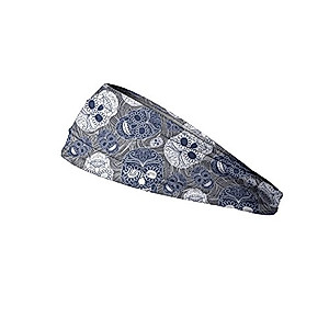 JUNK Brands Muertos Big Bang Lite Headband, Blue, One Size