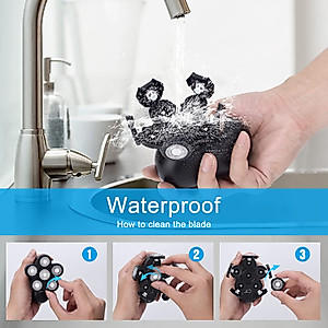 Electric Shaver for Men 6 in 1 Rotary Cordless Rechargeable Shaver Grooming Kit Multifunctional Electric Razor Wet & Dry Razor for Men Electric Razor