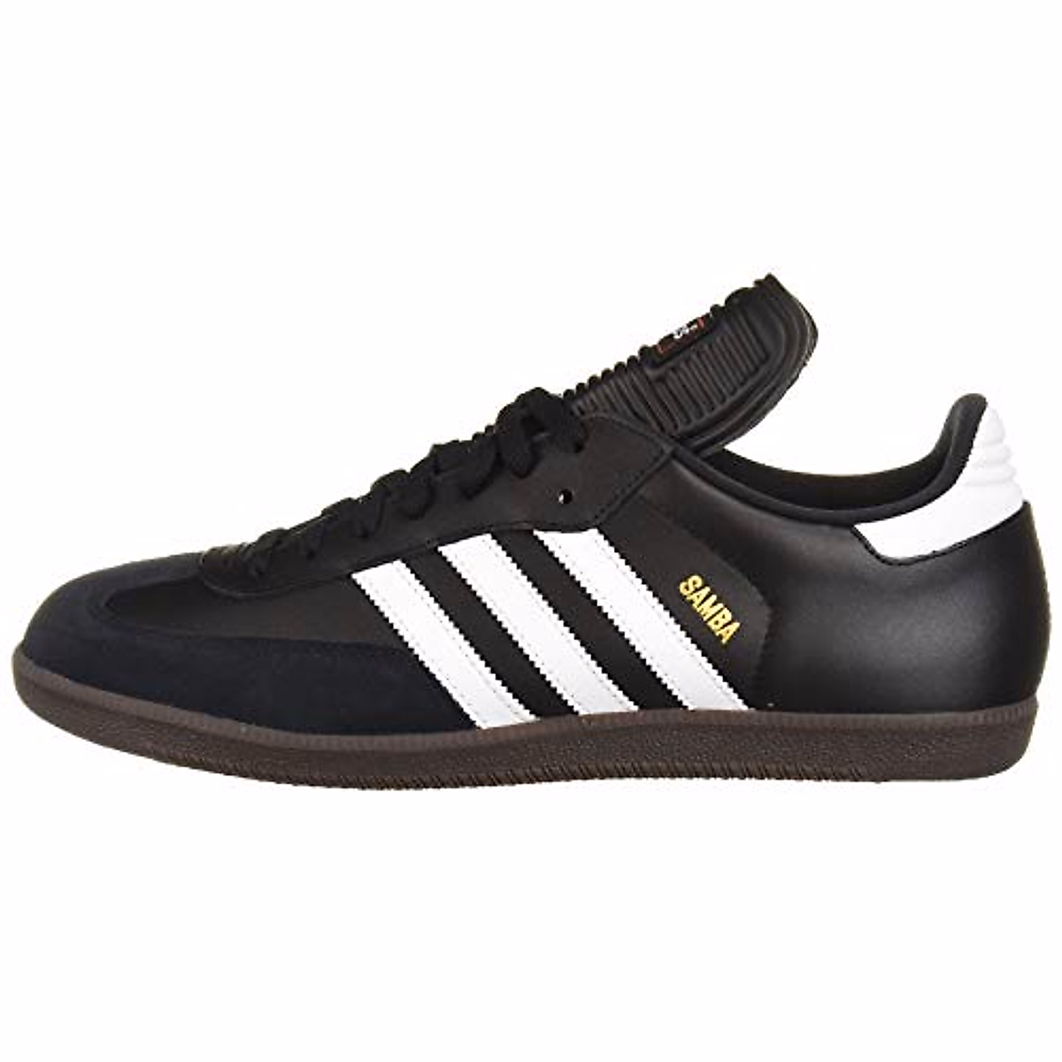 adidas Men's Samba Classic Soccer Shoe,Black/Running White,10.5 M US