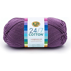 Lion Brand Yarn - 24/7 Cotton - 6 Skein Assortment (Mix 9)