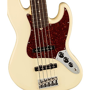 Fender American Professional II 5-String Jazz Bass, Olympic White, Rosewood Fingerboard