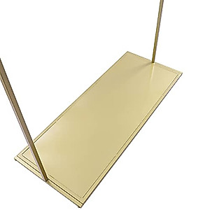 Titunjian Gold Clothes Rack Wedding Dress Display Rack Garment Clothes Hanger Dress Display Strorage Floor-Standing Clothing Rack Organizer