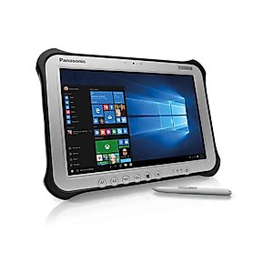 Panasonic Toughpad G1, FZ-G1 MK3, Core i5-5300U 2.30GHz, 10.1 WUXGA Multi Touch + Digitizer, 8GB, 128GB SSD, WiFi, Bluetooth, 4G LTE, Dual Pass, 2D Barcode Laser, 2 Cameras, Windows 10 Pro (Renewed)