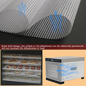 Kispog Dehydrator Sheets for NESCO FD-7SSD, 7 pcs/sets 12x11 inch Mesh Silicone Dehydrator sheets.