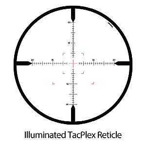 TruGlo Eminus Tactical Hunting Shooting Durable Waterproof Fogproof Shock Resistant 30mm One-Piece Aluminum Tube Illuminated TacPlex-MOA Reticle Riflescope | Flip-Up Lens Cap Included | 3-9 x 42mm