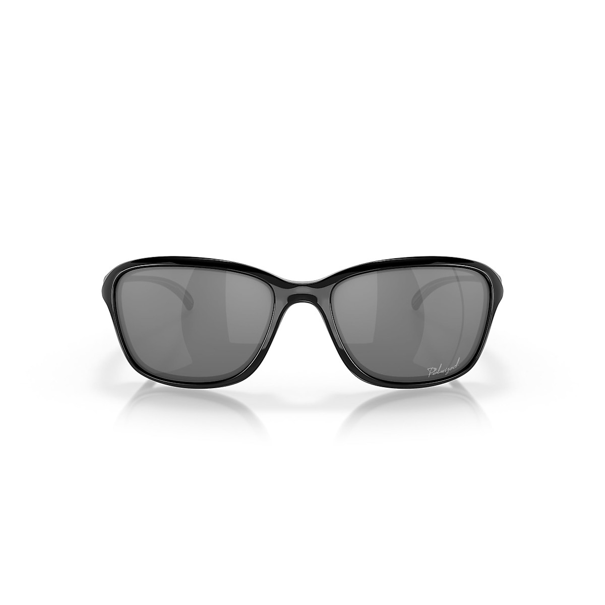 Oakley Woman Sunglasses Polished Black Frame, Black Iridium Polarized Lenses, 59MM
