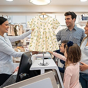 Huaerle 2 Pcs T Shirt Display Stand Adjustable Child T Shirt Display Shirt Rack Flexible Shoulder Stand Portable Clothes Hanger Clothing Hanging Rack for Garment Coat Retail Vendor