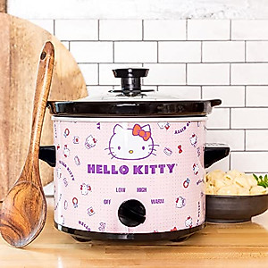 Uncanny Brands Hello Kitty 2qt Slow Cooker - Cook With Your Favorite Sanrio Characters