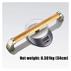 XXSLY Grab Bars Grab Rail handrail Showers and Walls Wooden Bathroom，Bath and Showers Disabled and Elderly, Waterproof Anti-Slip Safety Support Handrail Stairs and Corrido (Size : 50cm)