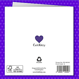 Cult Kitty Funny Birthday Card - Enjoyed Annoying - Humorous Greeting Card for Her or Him