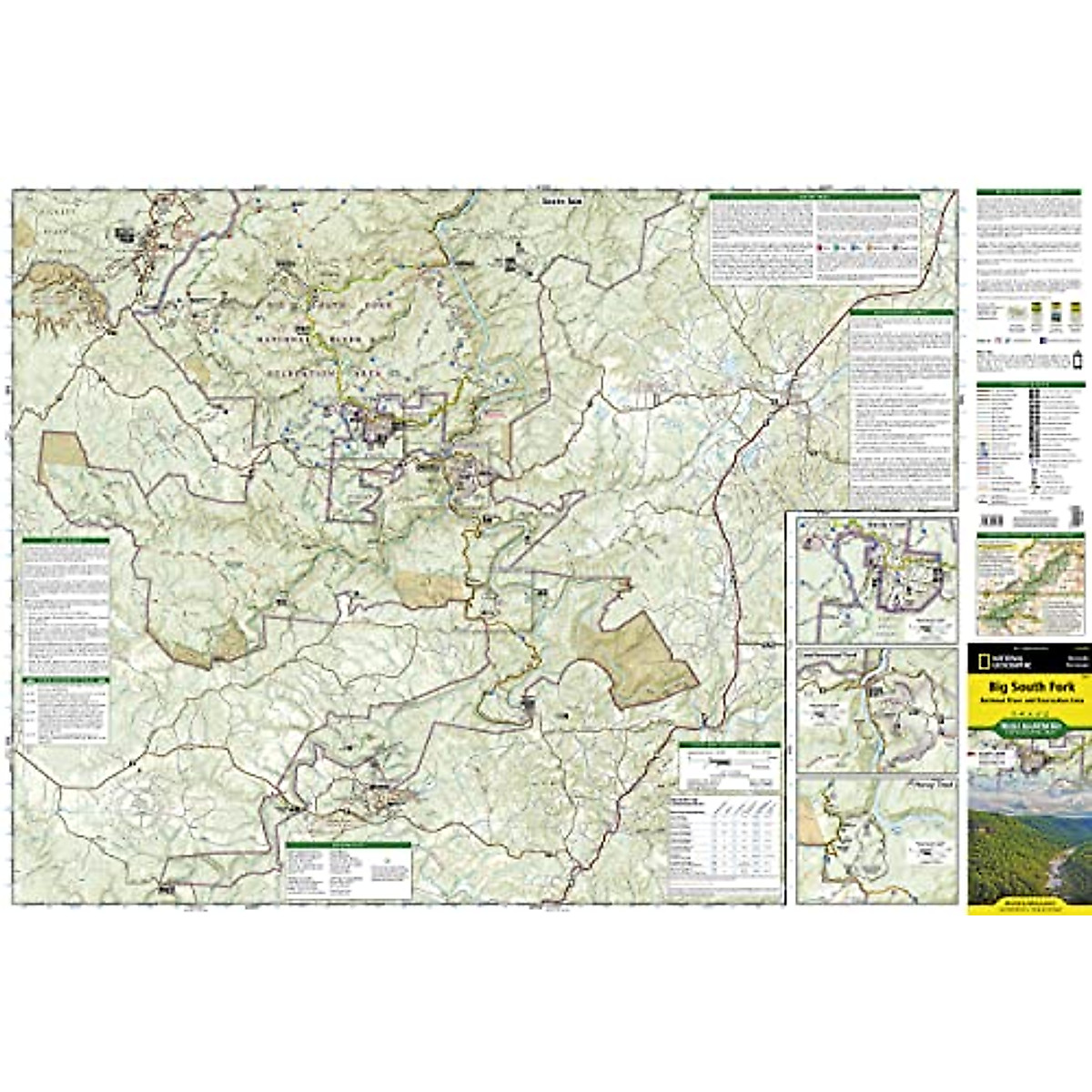 Big South Fork National River and Recreation Area Map (National Geographic Trails Illustrated Map, 241)