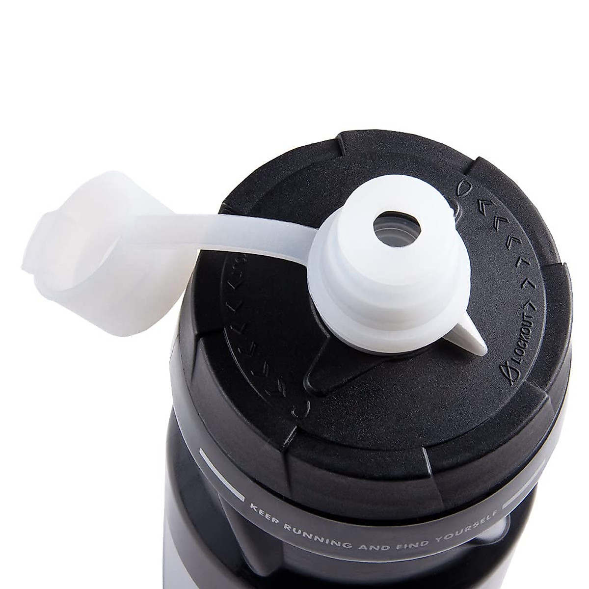 BLLNDX Mud Caps for Bottles 5PCS Black Silicone Cap Top for All Podium and Peak Fitness Bottles, Bike Bottle Cap Top