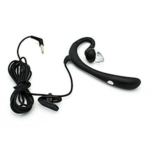 Wired Headset Mono Hands-Free Earphone 3.5mm Headphone Earpiece Boom Microphone Single Earbud [Black] for Amazon Fire HD 10, 8, Kindle DX, Fire, HD 6, 7, 8.9, HDX 7, 8.9