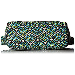 Vera Bradley Women's Cotton Hadley Satchel Purse, Rain Forest, One Size