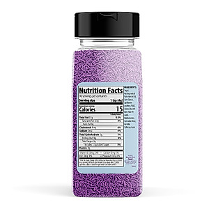 Unpretentious Purple Sprinkles, Perfect for Festivities, Multi-Use Shaker Bottle, Dessert Decorating