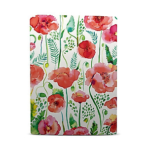 Head Case Designs Officially Licensed Ninola Red Flower Assorted Vinyl Faceplate Sticker Gaming Skin Decal Cover Compatible With Sony PlayStation 5 PS5 Digital Edition Console and DualSense Controller