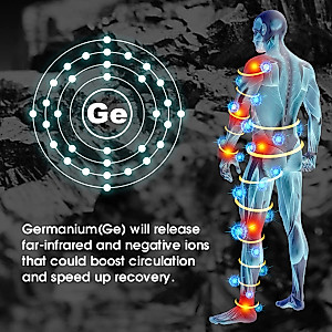 VITAL SALVEO Knee Sleeve-Knee Brace C3-COMFORT for Joint Pain Relief, Germanium and Charcoal Yarn Circulation For Men and Women (1 Pair)-XX-Large