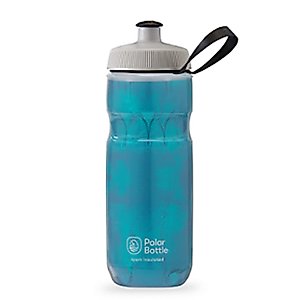 Polar Bottle Sport Insulated Water Bottle - BPA-Free, Sport & Bike Squeeze Bottle with Handle (Fly Dye - Aquamarine, 24 oz)
