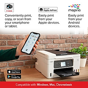 Canon Megatank GX4020 All-in-One Wireless Supertank Printer with Print, Copy, Scan and Fax | Auto Document Feeder | Mobile Printing | 2.7" LCD Touch Screen