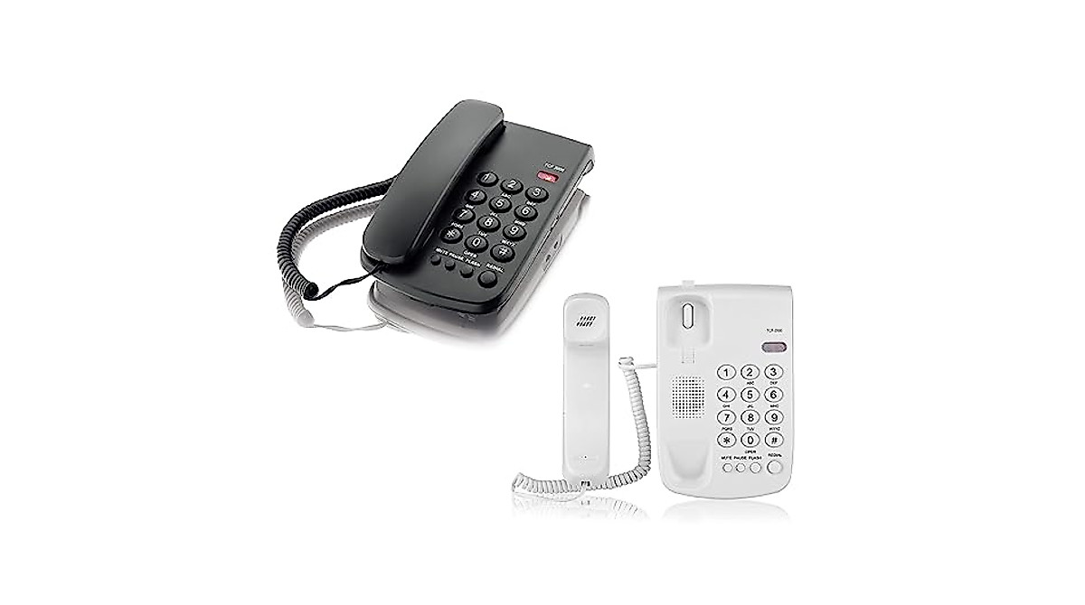 TCF-2000 Desktop Telephone Landline Phone Clear Sound Noise Reduction ...