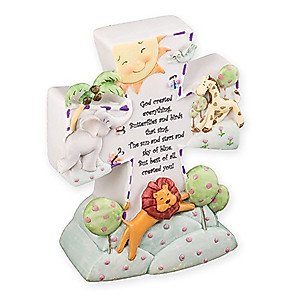 Giftware by Roman Inc, Children's Gifts, New Baby, 6.5" H Night Light GOD Created,Religious, Inspirational, Durable (6x5x2)