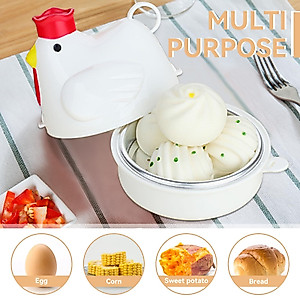 Egg Cooker, Microwave Hardboiled Egg Maker 4 Egg Egg Boiler Steamer Chicken Shape Egg Poacher Egg Poacher Egg Cooker Microwave