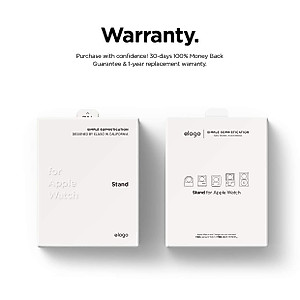 elago W2 Charger Stand Compatible with Apple Watch Series Ultra2/Ultra/9/8/7/6/SE/5/4/3/2/1/SE (49mm, 45mm, 44mm, 42mm, 41mm, 40mm, 38mm), Durable Silicone, Compatible with Nightstand Mode