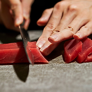 SEJONG COOK Quaity Sushi Knife SJ319, Japanese Cuisine Sasimi Knife for Professional Chef, Yanagiba, Cutting and Slice Fish (215 mm / 8.46 Inch)