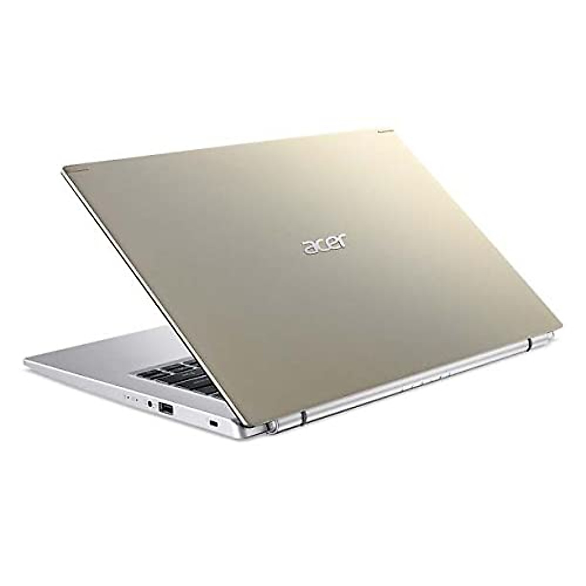 Acer Aspire 5 Slim Laptop in Gold 11th Gen. Quad Core Intel i5 up to 4.2GHz 8GB RAM 256GB SSD 14in Full HD Iris Xe Graphics Windows 11 (Renewed)