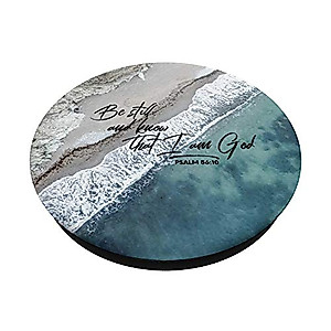 The fabPOD Christian Verse Be Still & Know I am God Psalm PopSockets PopGrip: Swappable Grip for Phones & Tablets