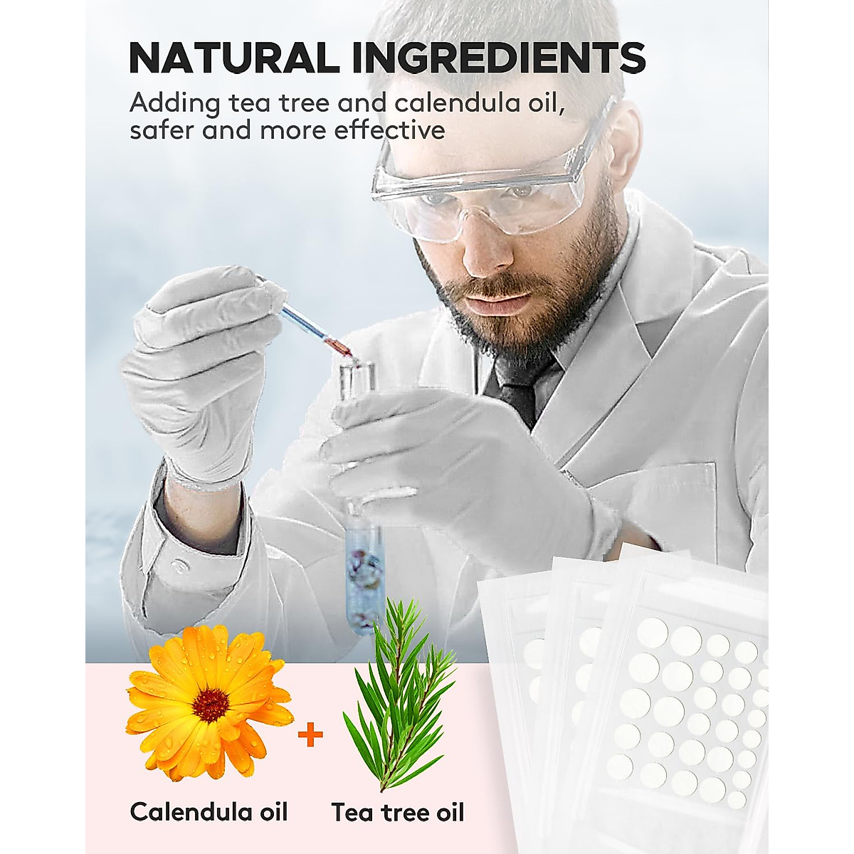 Pimple Patches with Extractor, Hydrocolloid Acne Patches for Face 4 Sizes 176 Count for Zit Breakouts, 2-in-1 Blackhead Remover & Pimple Popper Tool with Tea Tree & Calendula Oil