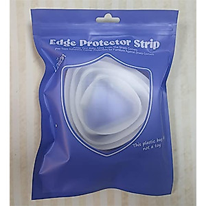 Edge Protector 100% Silicone, Soft Corner Protectors for Kids, Baby Proofing, 3.3ft Pre-Tape Adhesive Edge Guard for Kids Safety, Child Drawer Furniture Cabinet Bumper (0.6x0.6in(Width))