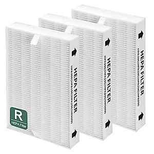 3 Packs HEPA Replacement Filter R Air Filters Compatible with HPA300 HPA200 HPA100 HPA090 HPA5300 Purifier Part # HRF-R1 & HRF-R2 & HRF-R3