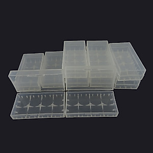 Gocomcom Honbay Pack of 10 Battery Storage Case/Box/Organizer/Holder for 18650 or CR123A Battery