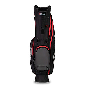 Titleist - Players 4 Golf Bag - Black/Black/Red