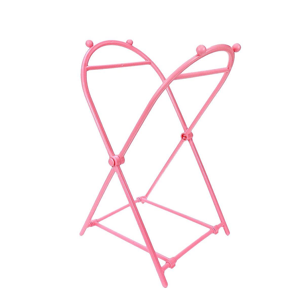 Xiaoyztan Foldable Garbage Bag Holder ABS Plastic Trash Bag Support Frame for Home Kitchen Garden Outdoor (Pink)